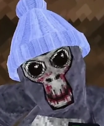 scared gorilla tag face