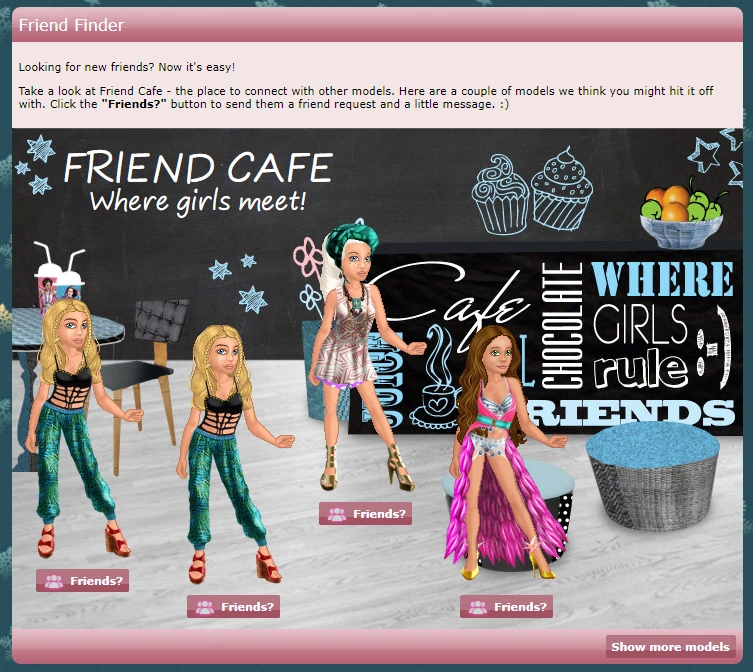 Freunde-Finder | GoSupermodel Wiki | Fandom