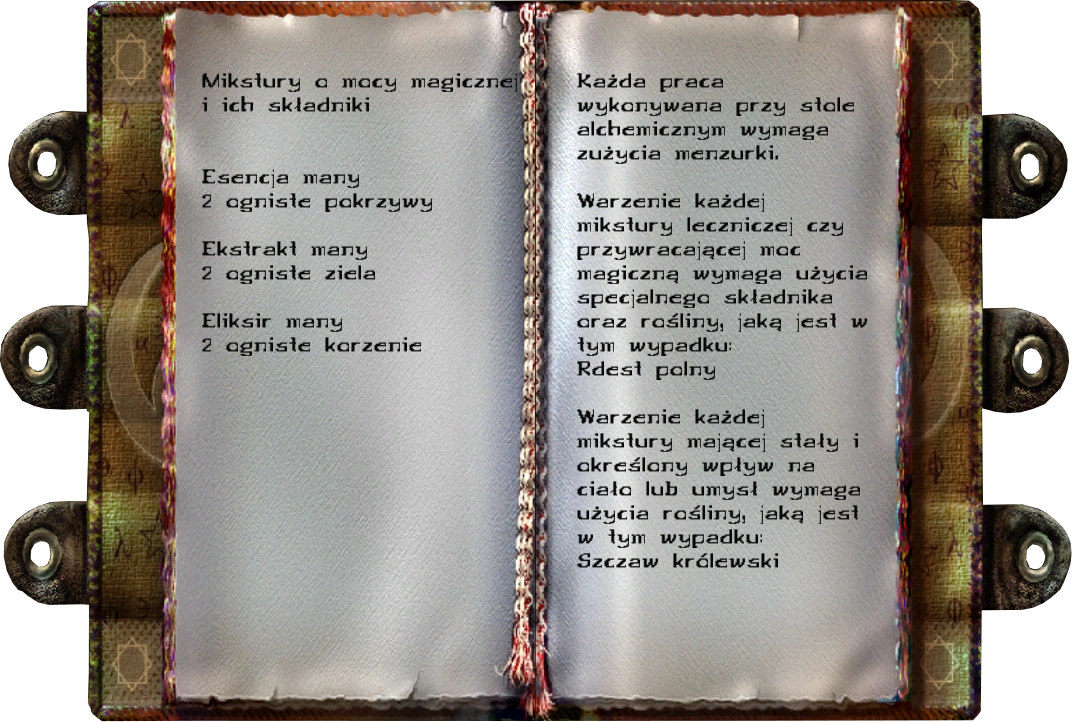 Mikstury o mocy magicznej i ich składniki | Gothicpedia | Fandom