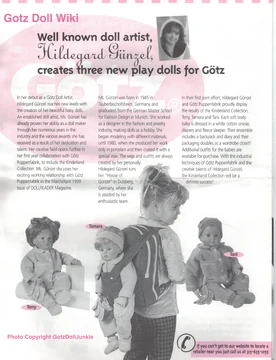 Gotz KINDERLAND Collection by Hildegard Günzel | Gotz Doll Wiki | Fandom