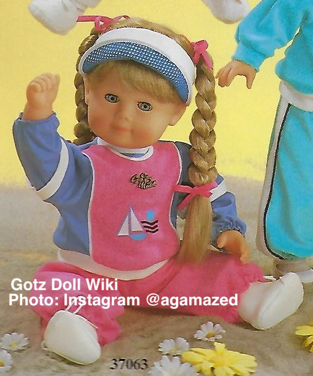 1986 PENNY - Gotz Soft-Bodied Baby Doll with Jointed Arms and Legs 20" WEICHGELENKBABY 36068 ...