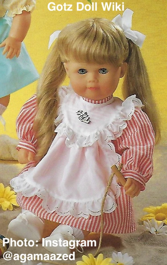 1986 PEGGY - Gotz Soft-Bodied Baby Doll with Jointed Arms and Legs 20" WEICHGELENKBABY 37062 ...