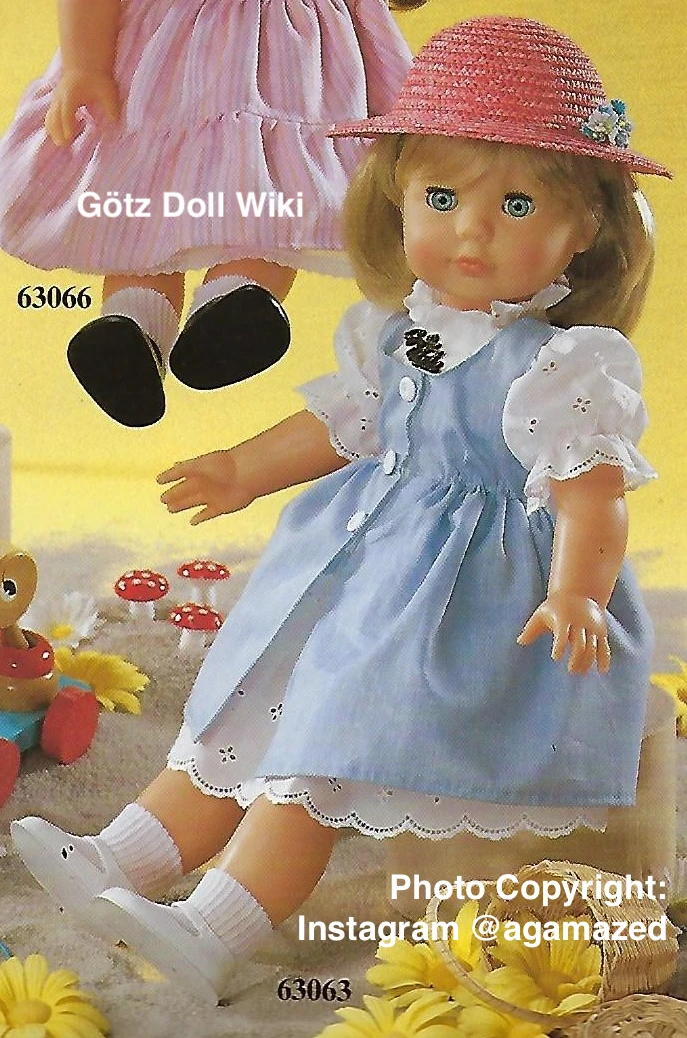 1986 HEIDI - Soft-Bodied Doll with Jointed Arms and Legs 20" WEICHGELENKPUPPE 63063 | Gotz Doll ...