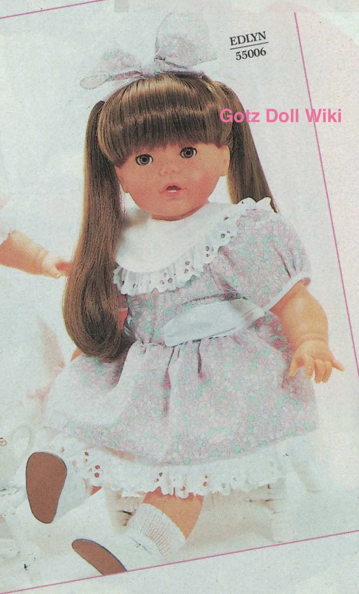 1991 EDLYN - Soft Standing 20" WEICHSTEHPUPPE 55006 - Gotz Play Doll ...