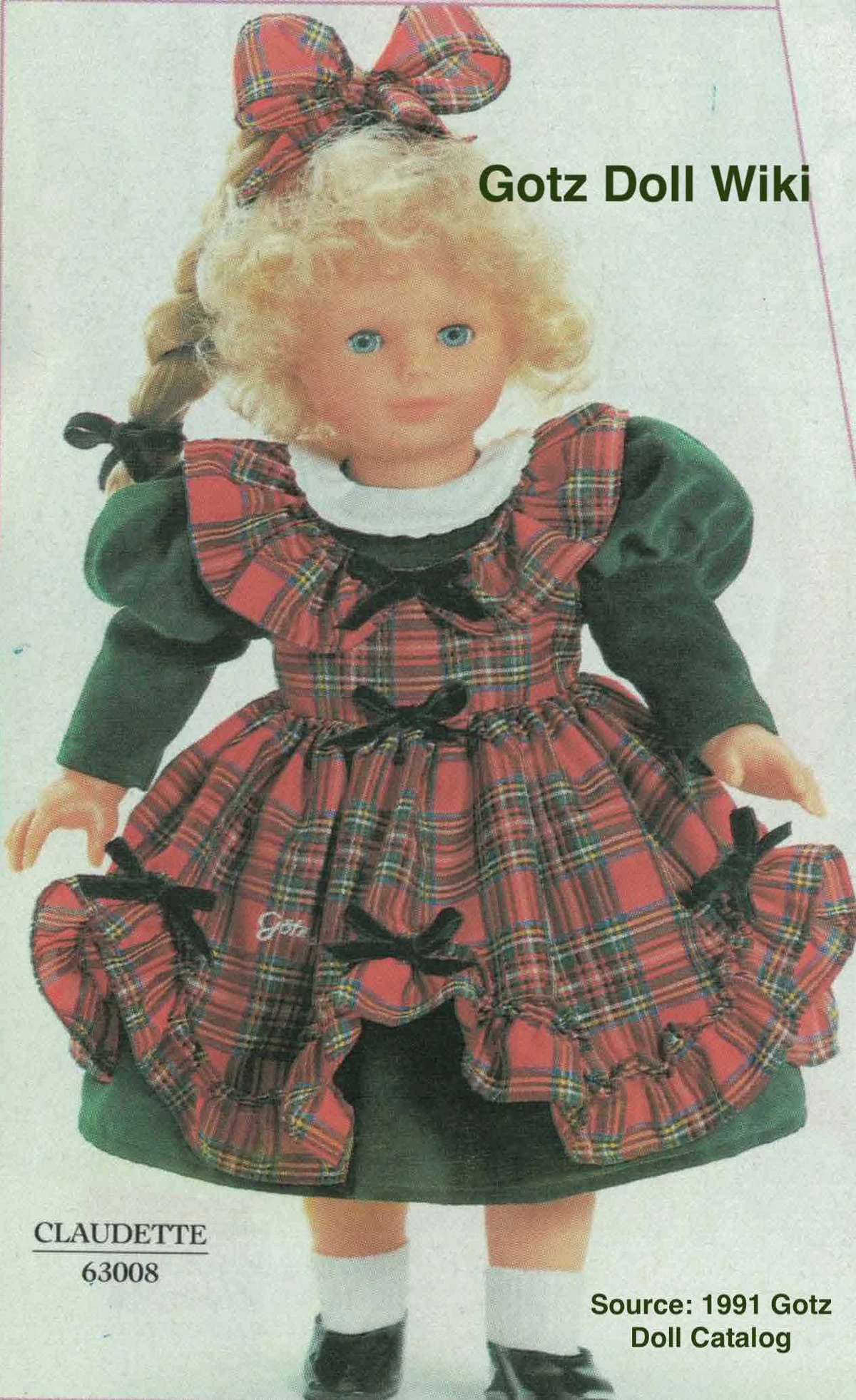 1991 CLAUDETTE - Articulated Soft Standing 18" WEICHGELENKSTEHPUPPE ...