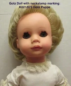 Vintage Gotz Doll Facial Molds and Neckstamp Markings | Gotz Doll Wiki ...