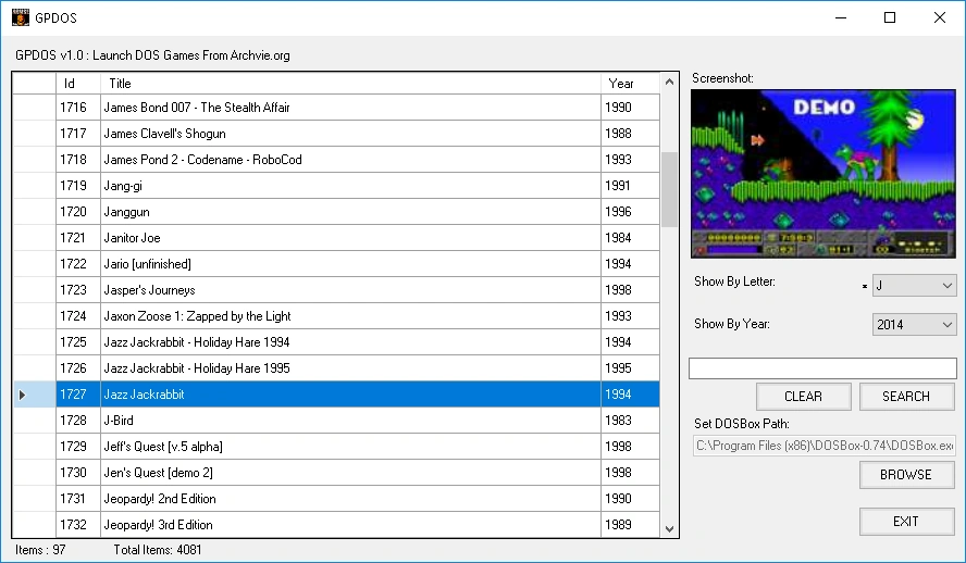 GPDOS (Launcher for Archive.org DOS games) | GPDWin Wiki | Fandom