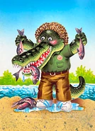 ALI Gator - Marshy MARSHALL | Garbage Pail Kids Wiki | Fandom