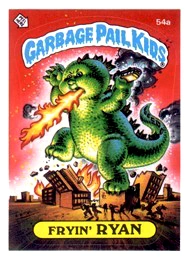 Fryin' RYAN - Charred CHAD | Garbage Pail Kids Wiki | Fandom