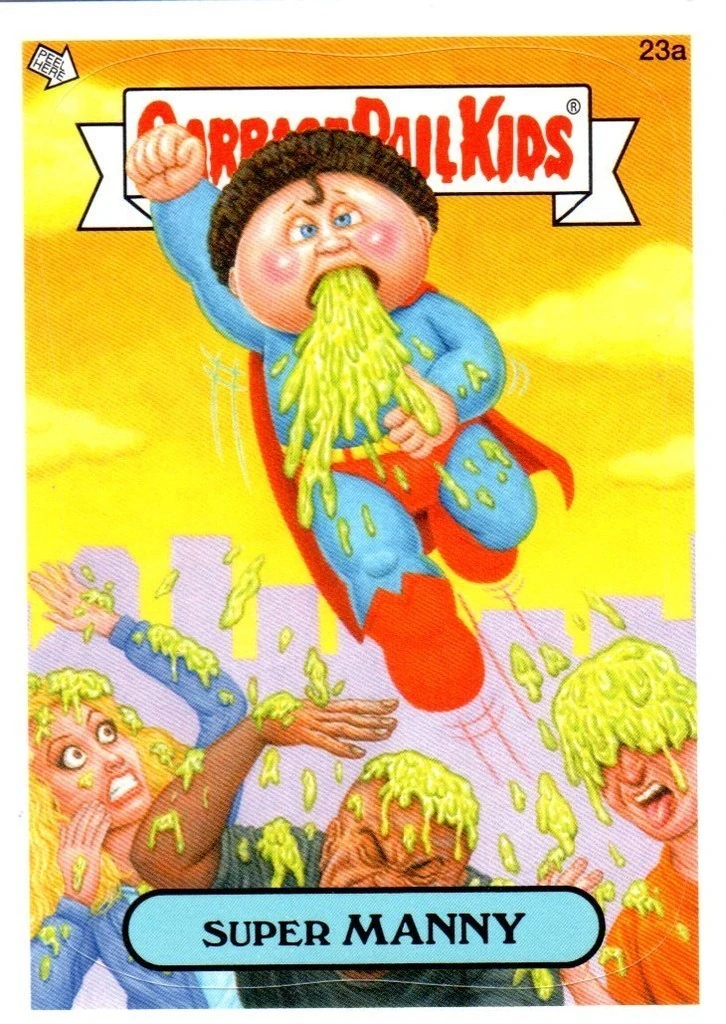 Super MANNY - Airsick VICK | Garbage Pail Kids Wiki | Fandom