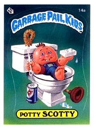 Potty SCOTTY - JASON Basin | Garbage Pail Kids Wiki | Fandom