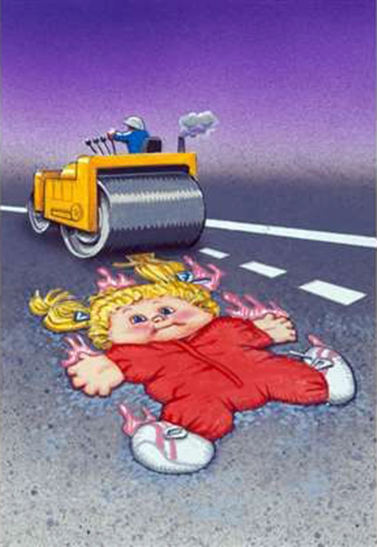 Run Down RHODA - Flat PAT | Garbage Pail Kids Wiki | Fandom