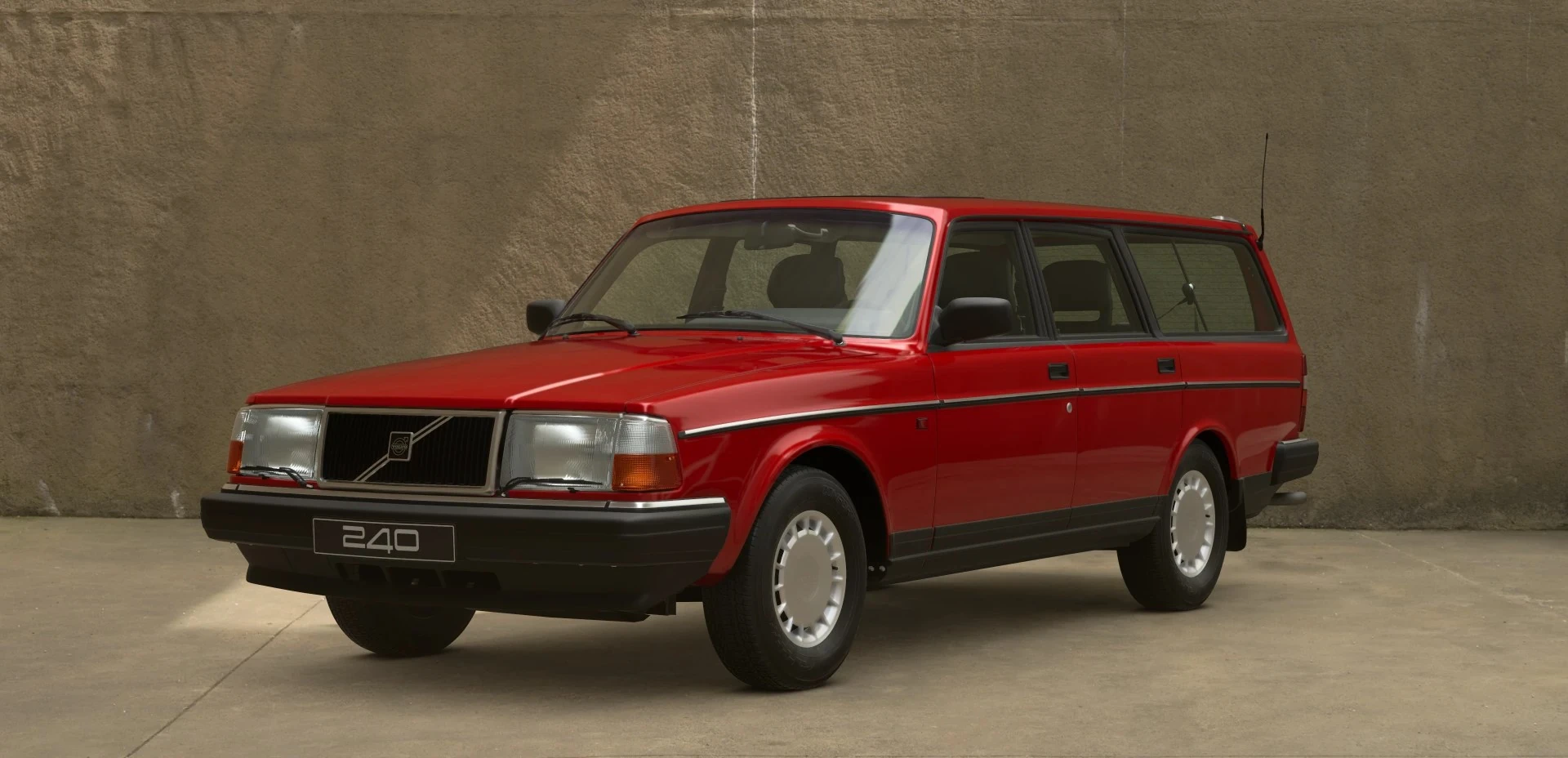 1993 Volvo 240 Red
