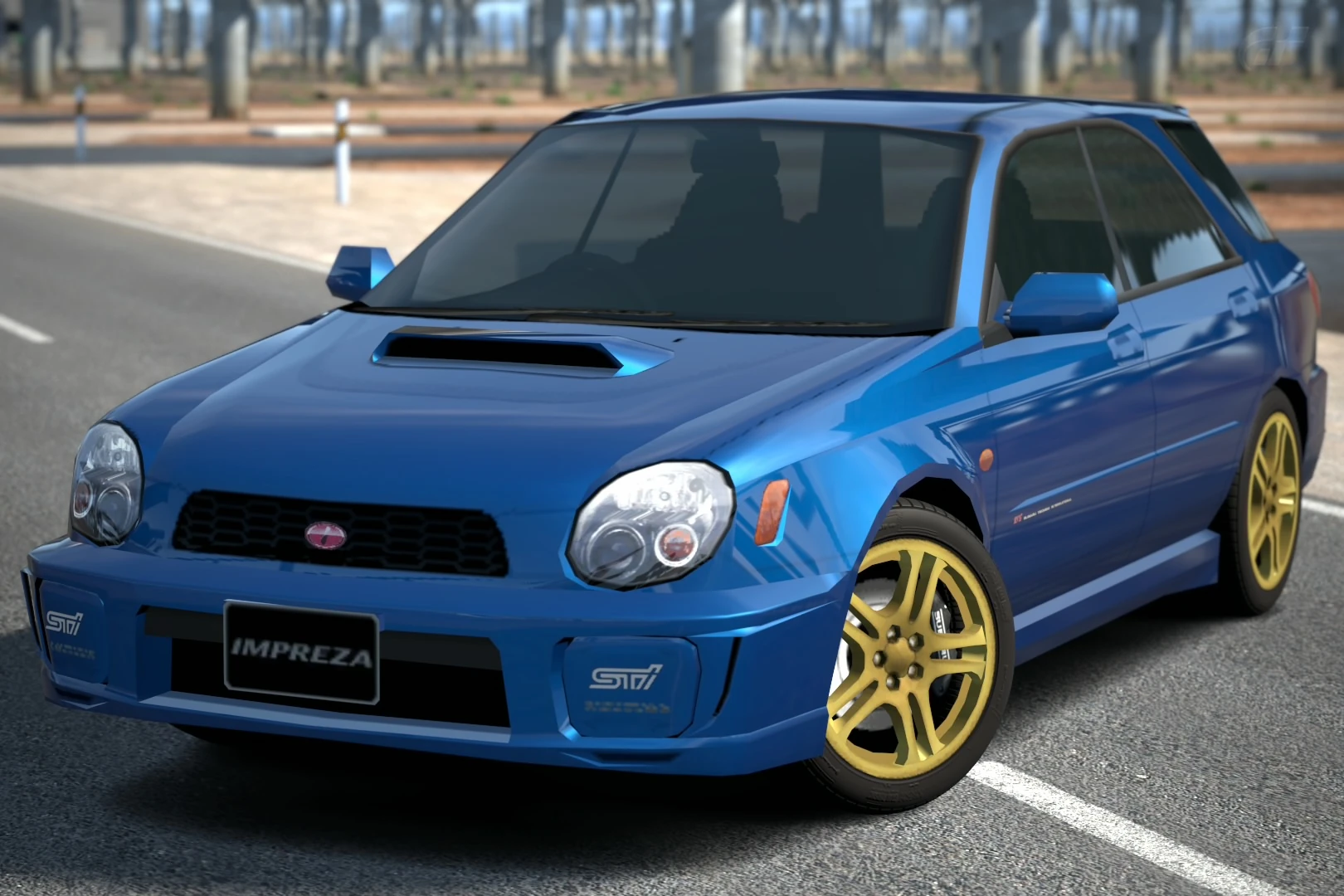 Blue Subaru Impreza Sport Wagon