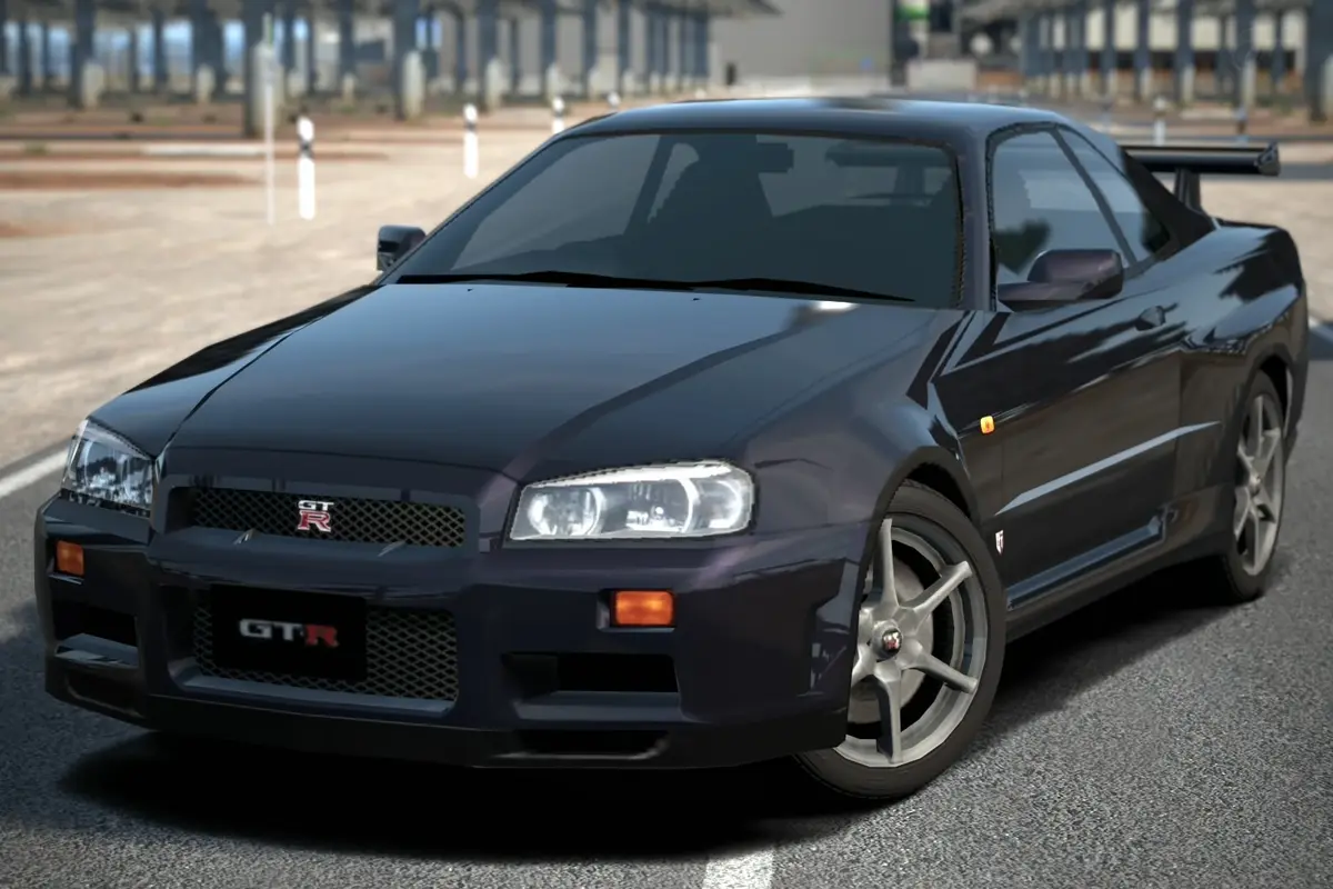 Nissan SKYLINE GT-R Special Color Midnight Purple II (R34) '99 | Gran turismo-Fanon Wiki | Fandom