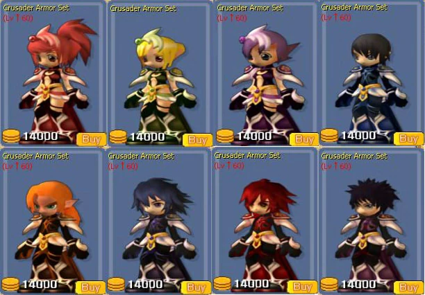 Crusader Armor Set | Grand Chase Wiki | Fandom