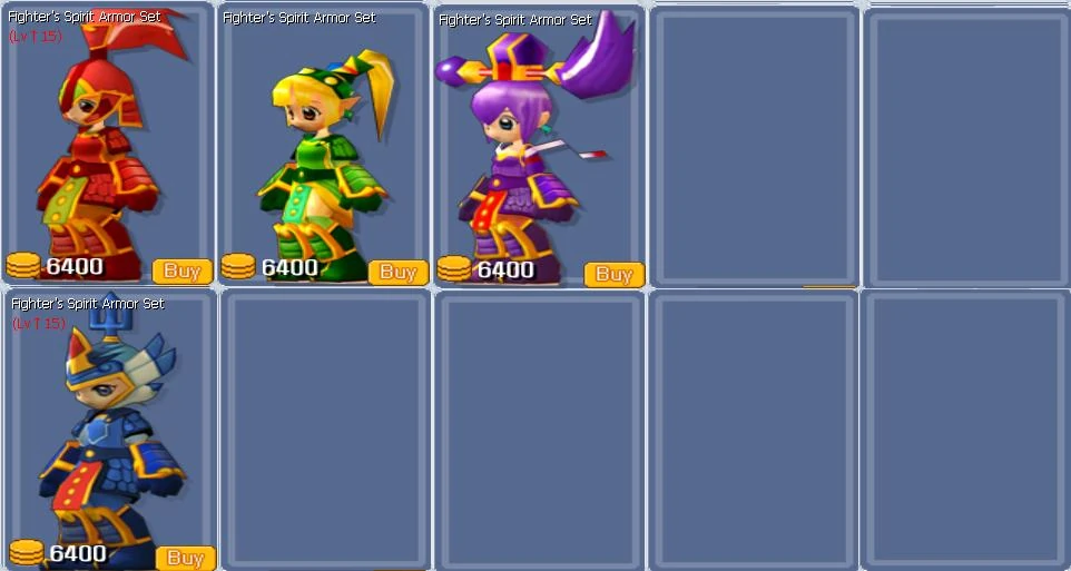 Fighter's Spirit Armor Set | Grand Chase Wiki | Fandom