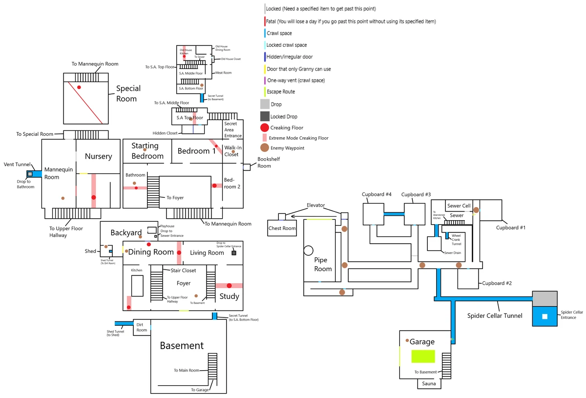 House Map | Granny Wiki | Fandom