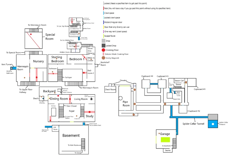 House Map | Granny Wiki | Fandom