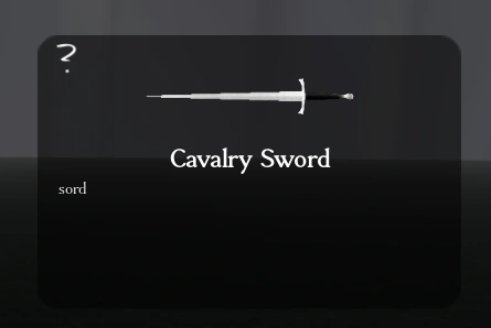 Cavalry Sword | Grave/Digger Wiki | Fandom