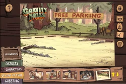 gravity falls please come postcard