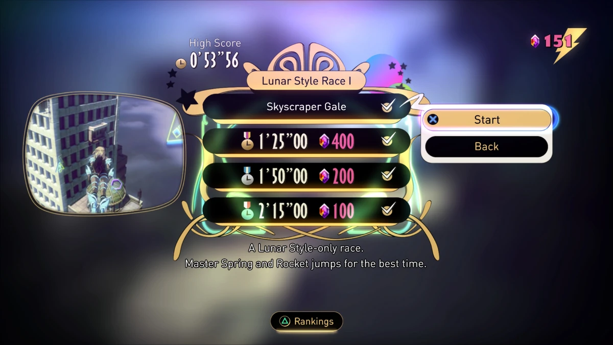 Lunar Style Race I | Gravity Rush Wiki | Fandom