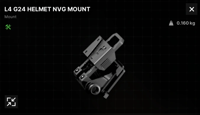L4 G24 Helmet NVG Mount | Gray Zone Warfare Wiki | Fandom