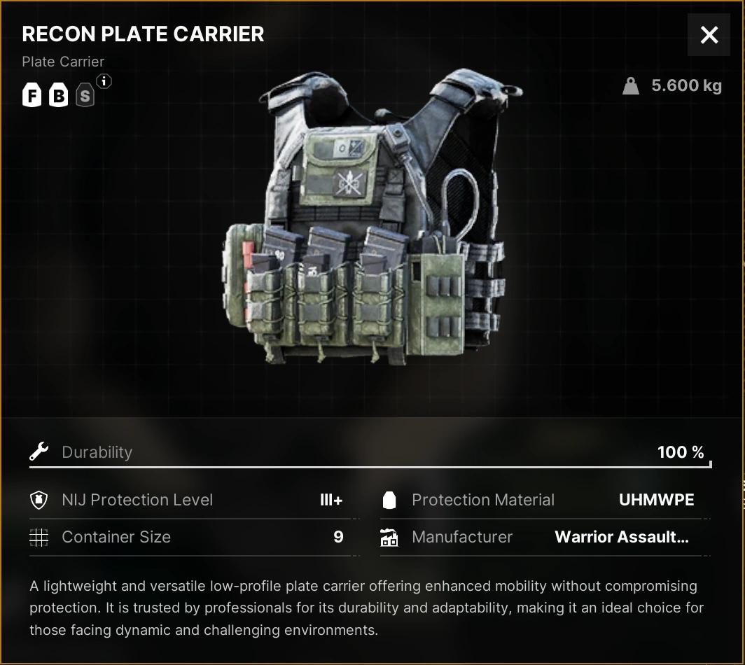 Recon Plate Carrier | Gray Zone Warfare Wiki | Fandom