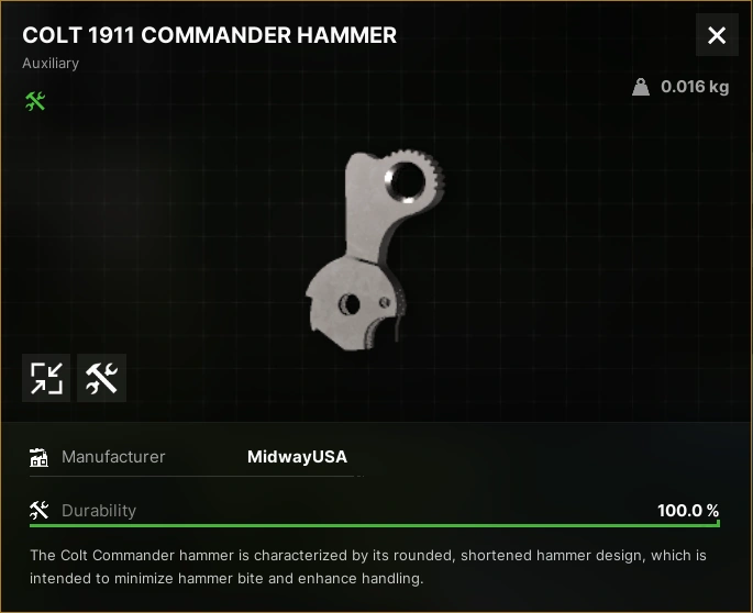 Colt 1911 Commander Hammer | Gray Zone Warfare Wiki | Fandom