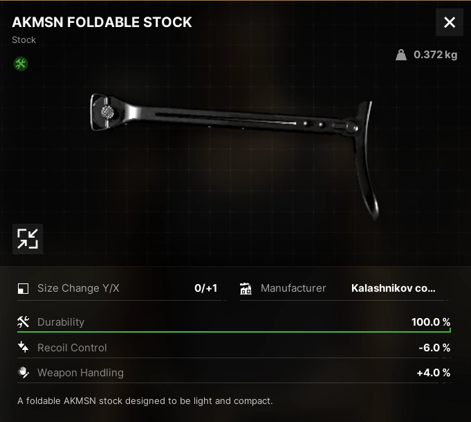 AKMSN Foldable Stock | Gray Zone Warfare Wiki | Fandom