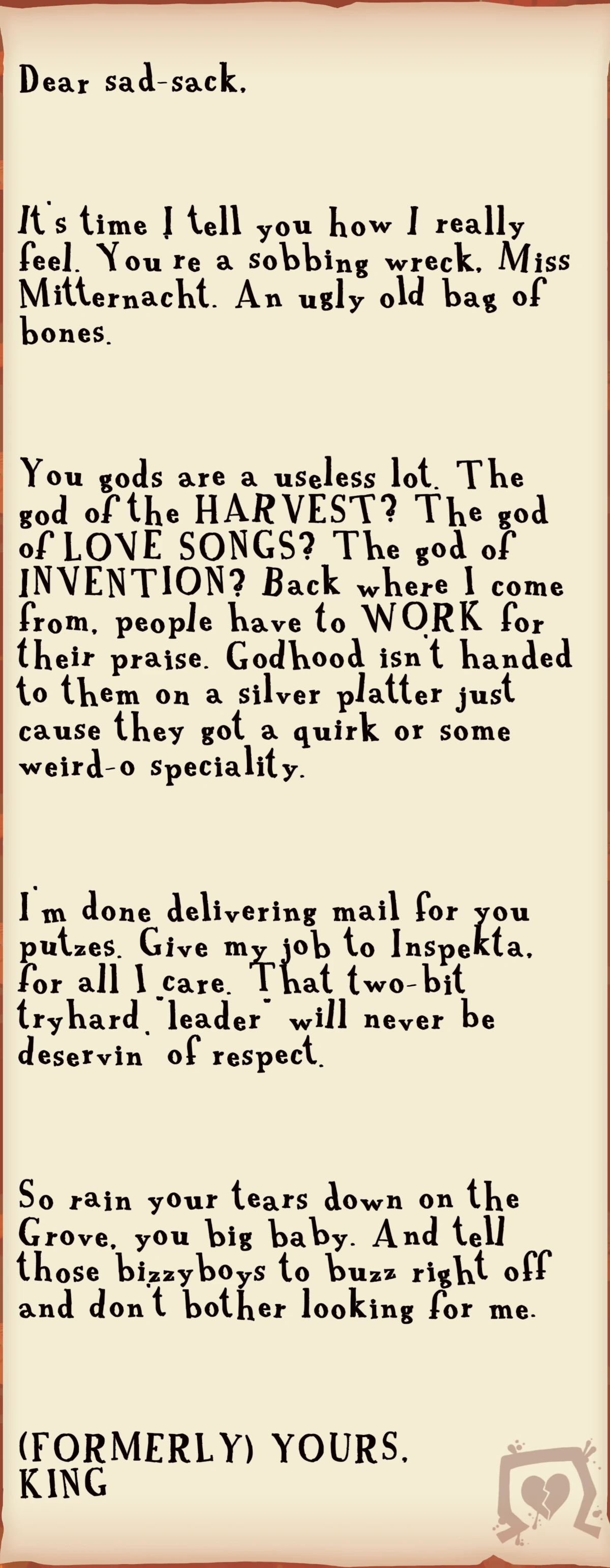 Inspekta: Dialogue | Great God Grove Wiki | Fandom