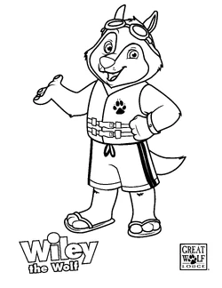 great wolf lodge coloring pages printable