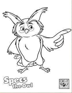 great wolf lodge coloring pages