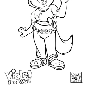 great wolf lodge coloring pages