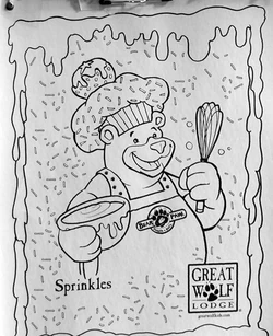 great wolf lodge coloring pictures