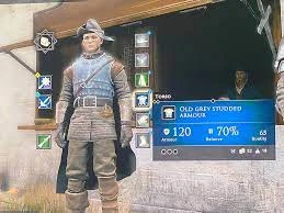 Old grey studded armour - GreedFall Wiki