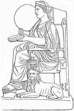 Rhea Greek Goddess Drawing