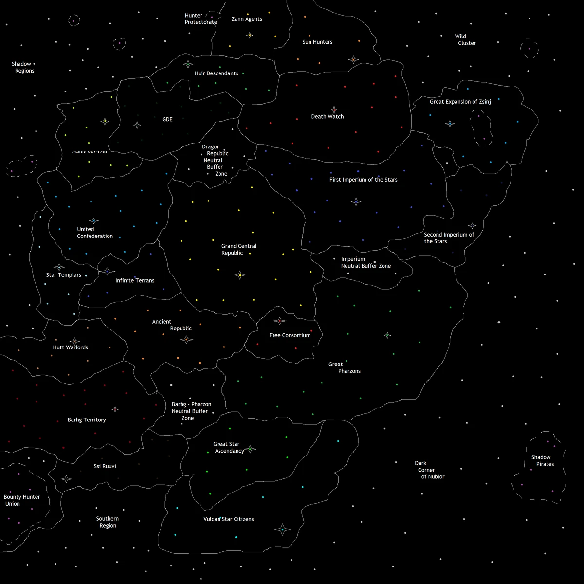 The Galaxy Currently | Green Dragon Empire Wiki | Fandom