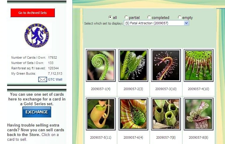 Archived Sets | Green Trading Cards Wiki | Fandom