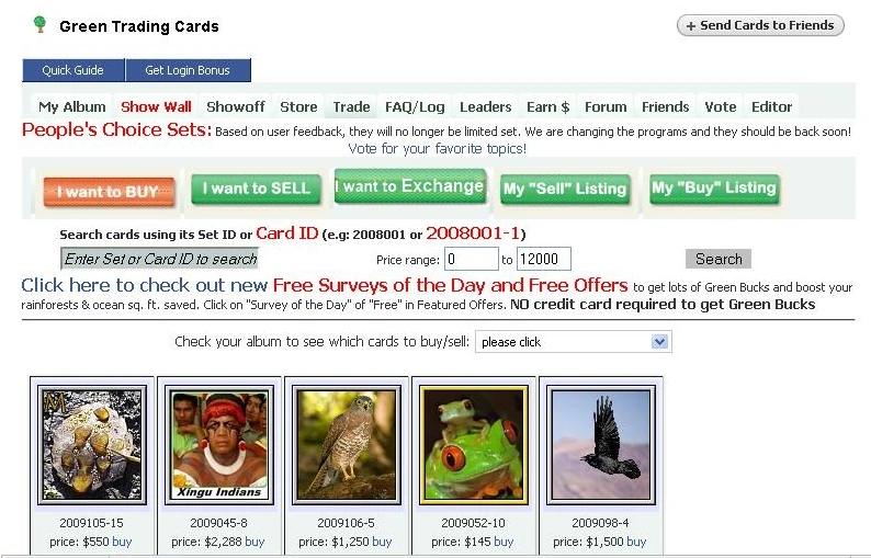 Buying | Green Trading Cards Wiki | Fandom
