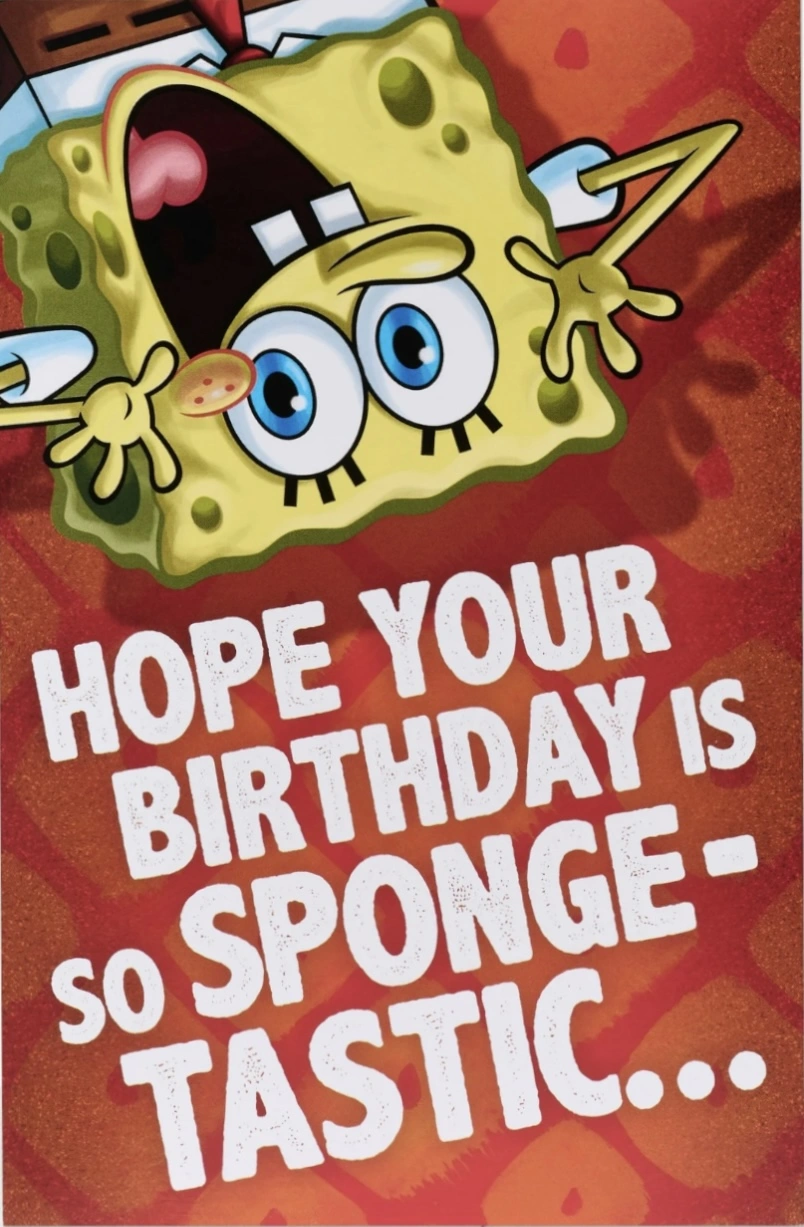Sponge-tastic | Greeting Cards Wiki | Fandom