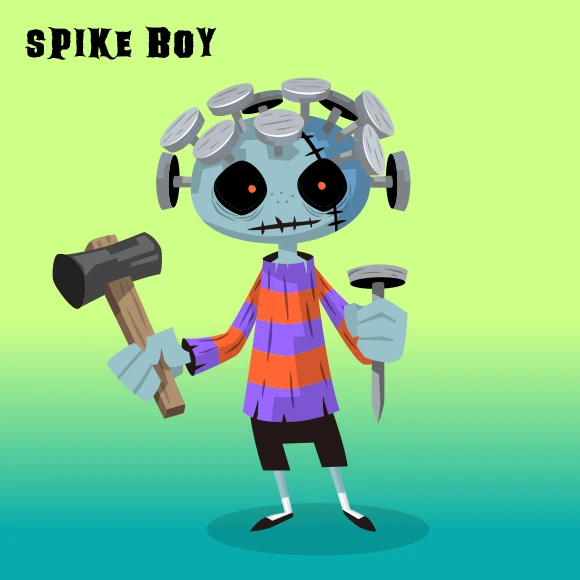 Spike Boy | Gregory Horror Show Wiki | Fandom