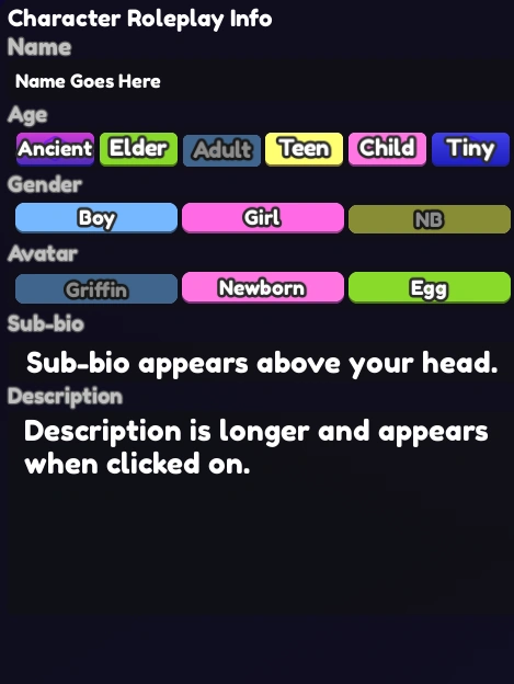 Customization | Griffin's Destiny Wiki | Fandom