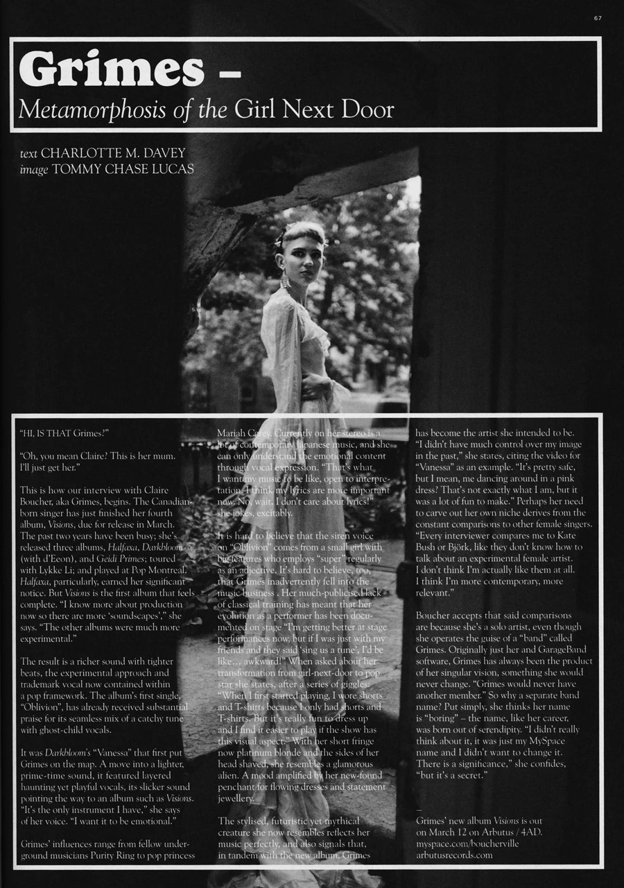 TANK/Interview | Grimes Wiki | Fandom