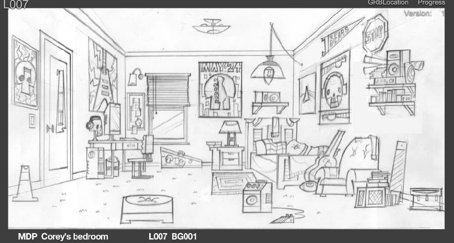 Corey's room | Grojband Wiki | Fandom