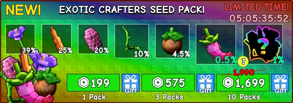 Exotic Crafters Seed Pack | Grow a Garden Wiki | Fandom