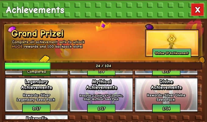 Achievements | Grow a Garden Wiki | Fandom