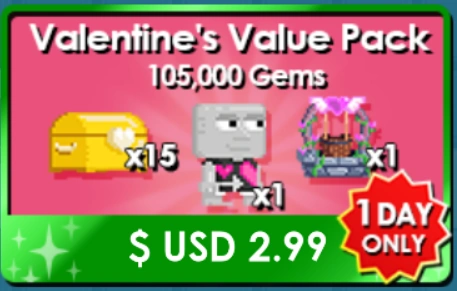 Valentine's Value Pack | Growtopia Wiki | Fandom