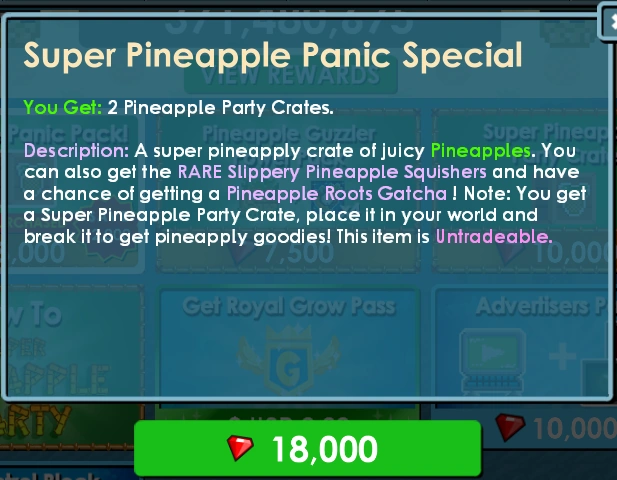 Pineapple Panic Pack | Growtopia Wiki | Fandom