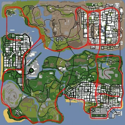 San Andreas highway system | GTA Highways and More Wikia | Fandom